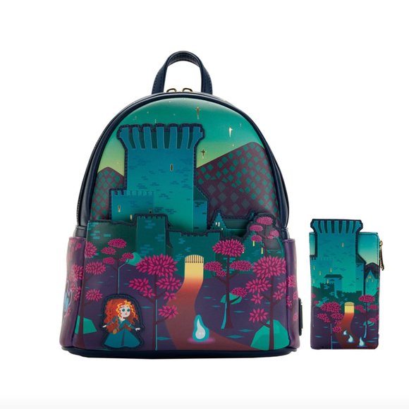 Loungefly | Bags | Loungefly Brave Princess Merida Castle Mini Backpack ...